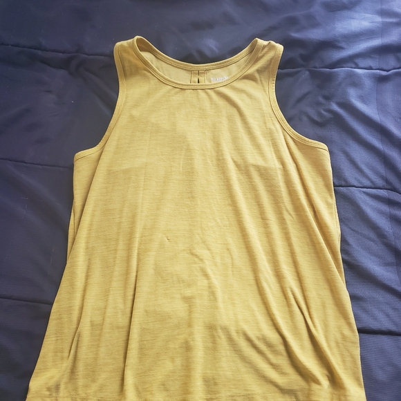 Old Navy | Tops | Women Large Razorback Tank With Slit On Back Mustard ...